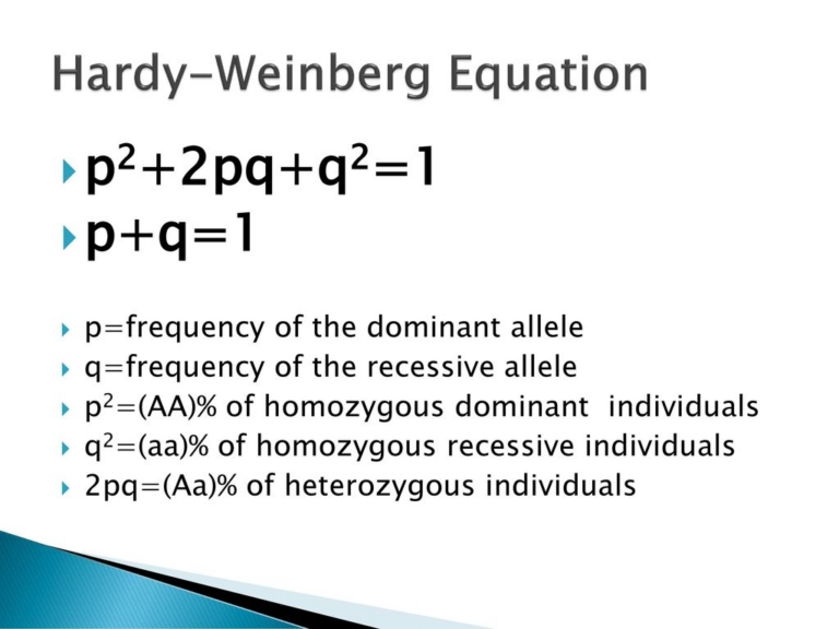 Hardy-Weinberg Principle: Assumptions and Applications - (ONLY ZOOLOGY)